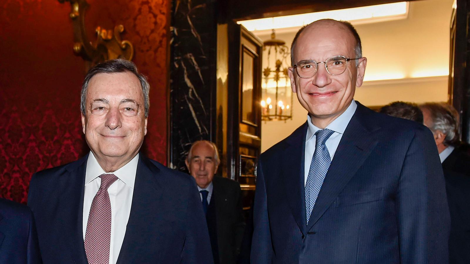 Ue, spunta un asse Mario Draghi-Enrico Letta su investimenti, treni e ...