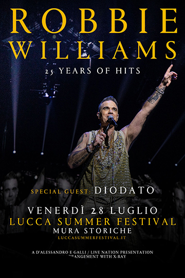 1000 biglietti per il concerto di Robbie Williams a Lucca per Dynamo ...